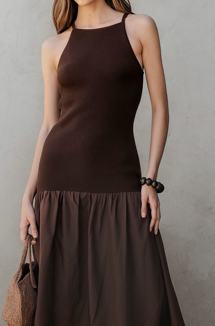 Vestido Marisol Chocolate – Marina Mia