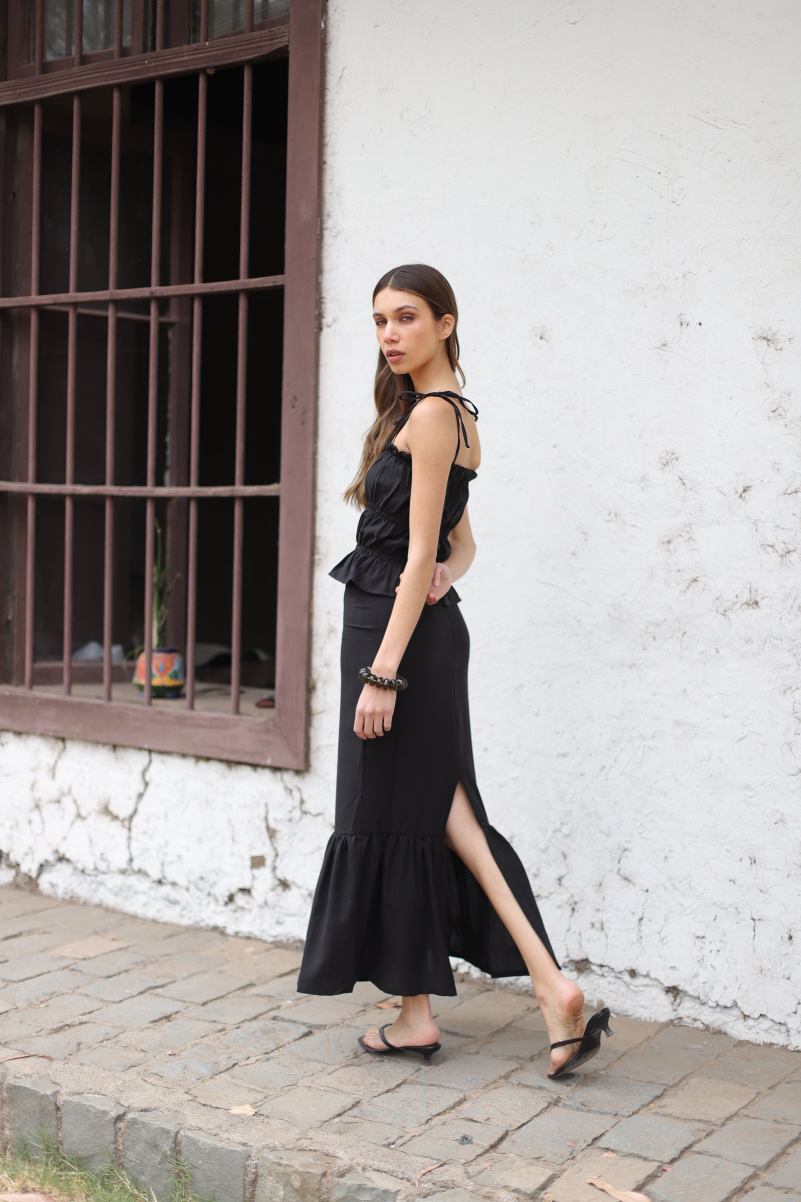 Pollera Tania Negra – Marina Mia